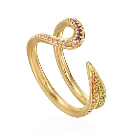 Open Nifo Rainbow Pave Ring Birthright Foundry