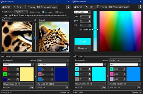 Color Picker Pro Grab Pixels From The Screen And Convert Colors Between Models In