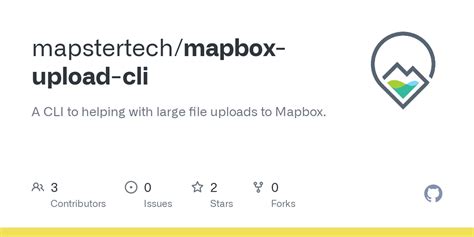 Github Mapstertechmapbox Upload Cli A Cli To Helping With Large