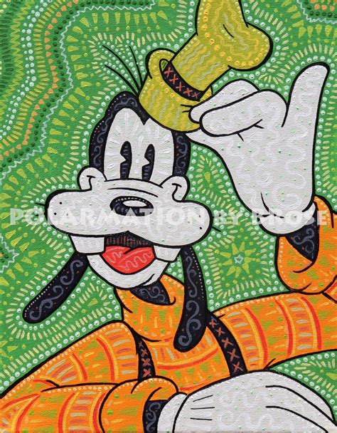 Print Of Classic Goofy Disney Art Fan Art Etsy