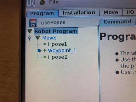Universal Robots Programming To Create Editable Feature Points