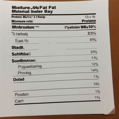 Proximate Composition Bar Graph Stable Diffusion Online