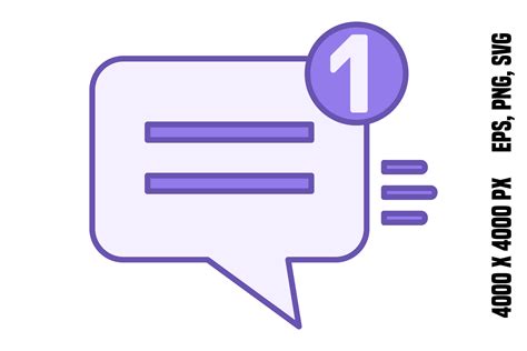 Colored Message Icon Graphic By Yulidor · Creative Fabrica