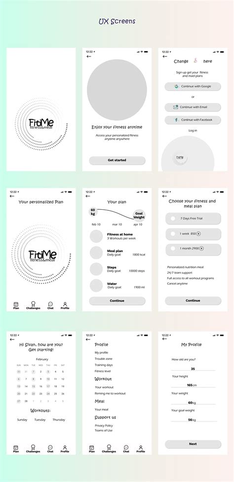 Fitness And Meal App Behance