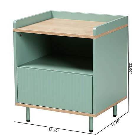 Heyden Mint Green Nightstand Rooms To Go