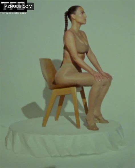 Kim Kardashian Sexy Poses Showing Off Her Curves In A Photoshoot For Fendi X Skims Aznude