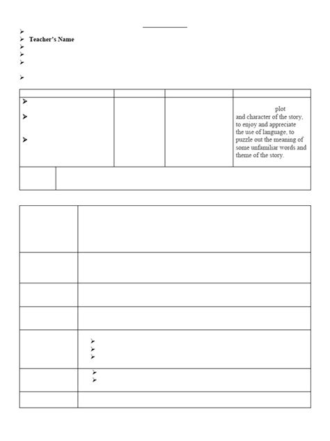 Lesson Plan Pdf Reading Comprehension Lesson Plan
