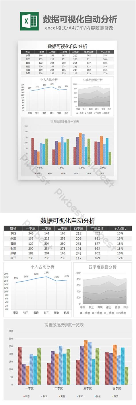 Templat Excel Laporan Visualisasi Data Template Excel Xlsx Unduhan Gratis Pikbest