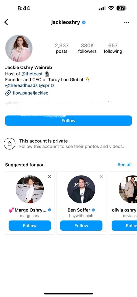 Jackie O private on IG? : r/TheMorningToastSnark
