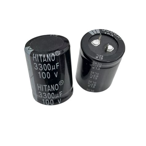 Capacitor Eletrolítico Snap In 3300uf 3300mf 100v 85º 30x40 Hitano