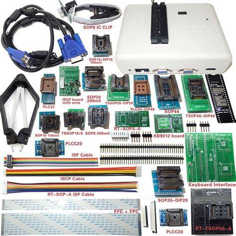 Adaptörlü Evrensel Programlayıcı NOR NAND eMMC EC MCU ISPli Orijinal Rt h