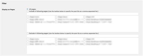 wpfront scroll topのページフィルター設定