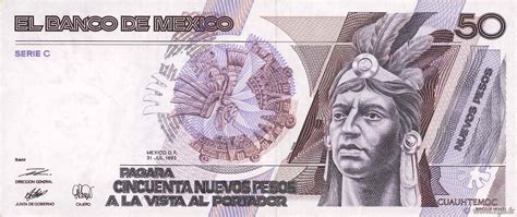 50 Nuevos Pesos Mexique 1992 P097 B907278 Billets