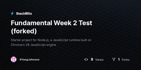 Fundamental Week 2 Test Forked Stackblitz