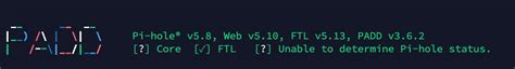 padd v3 6 2 does not show core version after upgrading to pi hole core