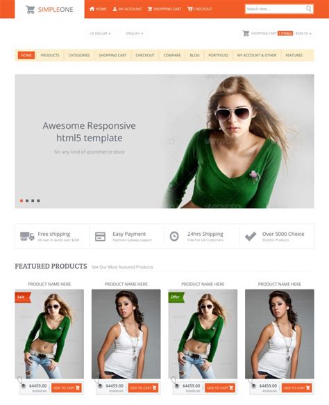 16 retail html5 themes and templates