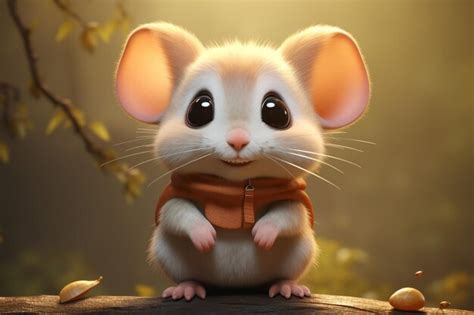 Premium Ai Image Sweet 3d Rendering Of A Tiny Mouse