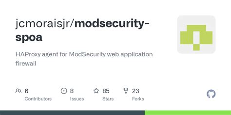 Github Jcmoraisjrmodsecurity Spoa Haproxy Agent For Modsecurity Web Application Firewall