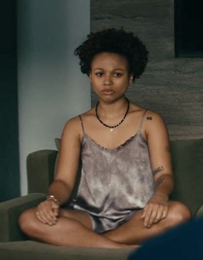 Satin Mini Slip Dress Of Myhala As Ruth Scott In Leave The World