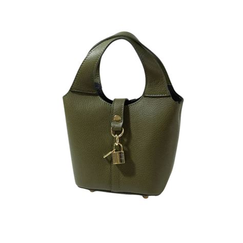 Lock Bag In Olive New Lock Collection Clutch