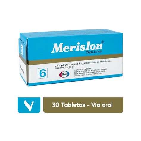 Merislon 30 Tabletas Vitesv Salud Y Bienestar Siempre Contigo