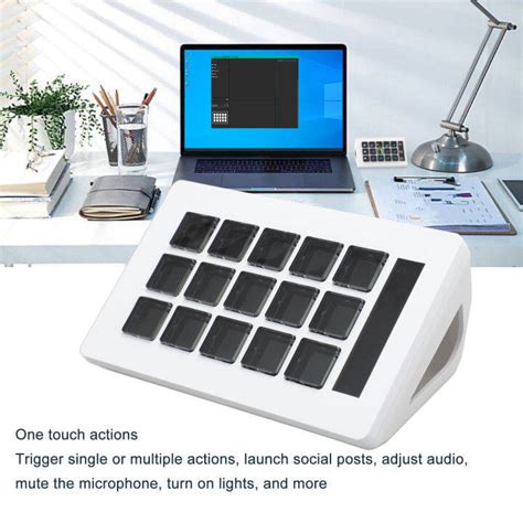 lcd custom keyboard customized icons plug and play professional 15 key