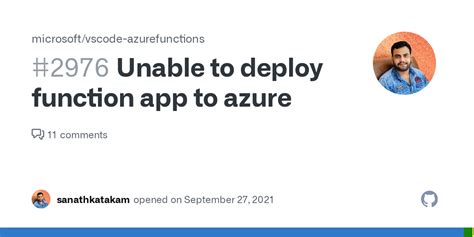 Unable To Deploy Function App To Azure · Issue 2976 · Microsoftvscode Azurefunctions · Github