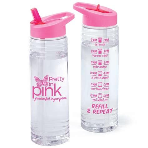 Pretty In Pink Powerful In Purpose Solara Water Bottle 24 Oz