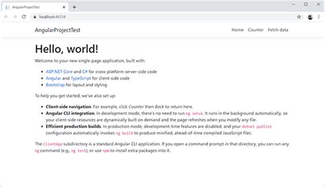Visual Studio Angular Template With Full CLI Support Don T Panic Labs