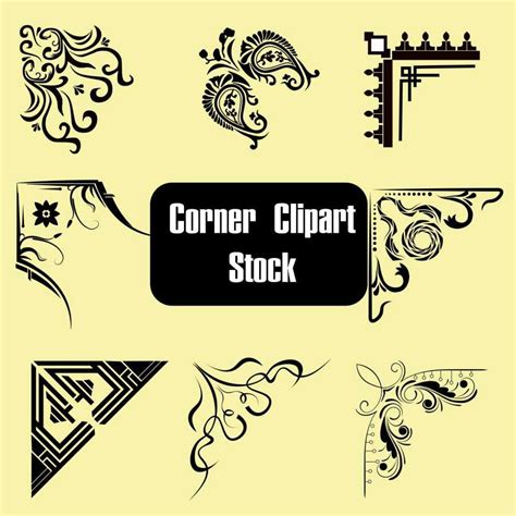 9 Black And White Stock Corner Design