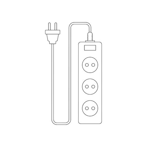 Premium Vector Extension Cord Simple Vector Icon