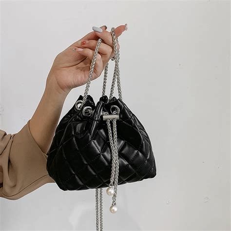 패션 양동이 가방 여성 자수 Pu 가방 메신저 가방 레저 복고풍 어깨 가방 간단한 Crossbody 가방 숙녀 토트