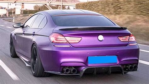 V Style Carbon Fiber Rear Diffuser W Side Splitters F06 F12 F13