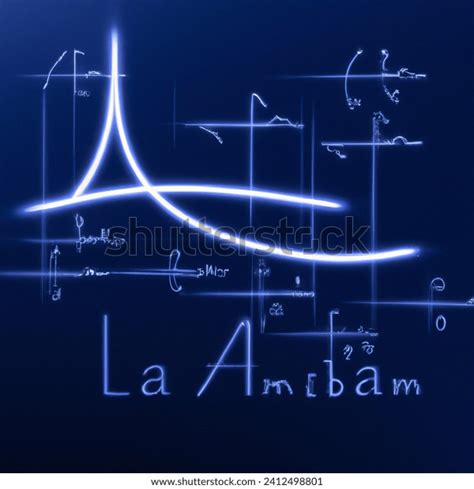 Lambda Calculus Theme Minimalist Design Navy Ai Generated Image
