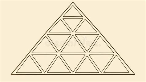 Triangle Geometric Puzzle Shape Pattern Design Vector Design Generative Ai Stock Vector