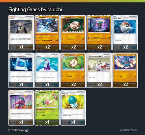 Fighting Grass By Raidchi Pokémon Tcg Pocket