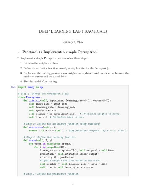 deep learning lab practicals pdf artificial neural network applied mathematics