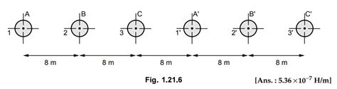 Inductance Of Three Phase Double Circuit With Unsymmetrical Spacing But