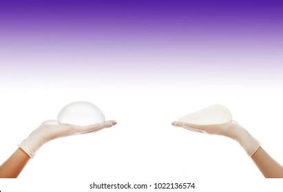 Two Different Silicone Breast Implant On Stock Photo Edit Now 1043986264