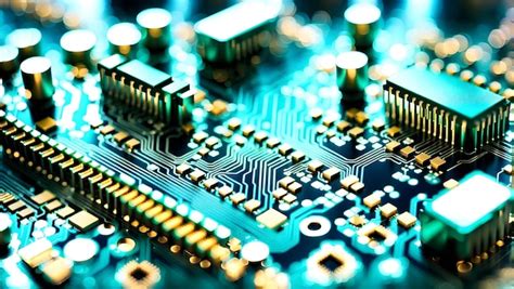 Premium Ai Image Illustration Machine Working On Microcircuit Microprocessor