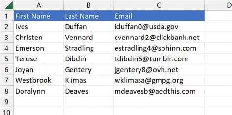 how to select every other row in excel