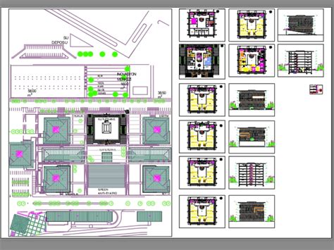 University Library Project In DWG MB CAD Library