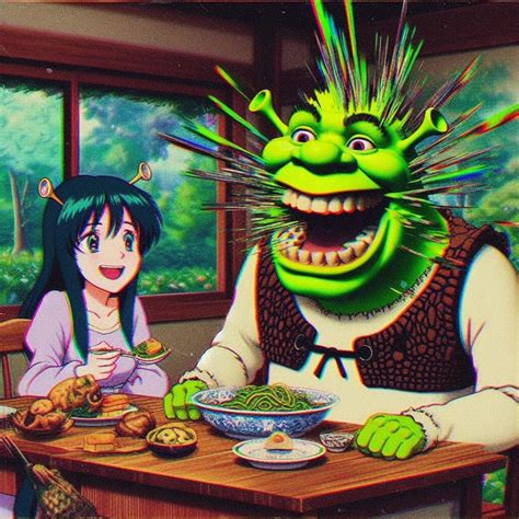 A Glitched Shrek Makes A Cameo In A Japanese Anime R Aiart