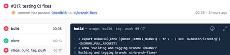 drone commit branch refers to target not source branch in merge