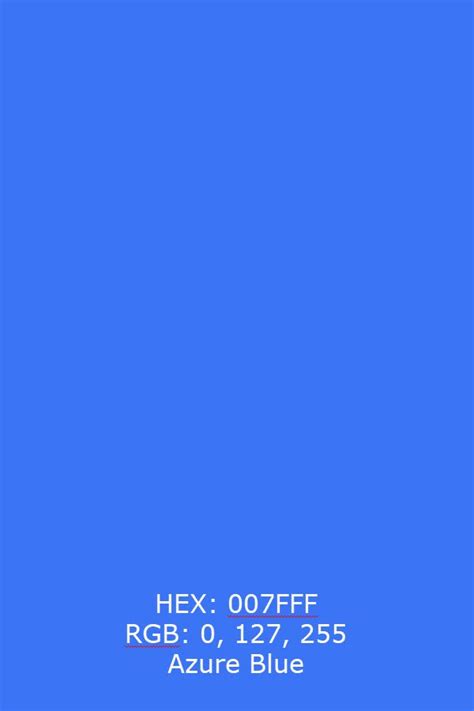 Azure Blue Color Hex 1d78ff Color Chart