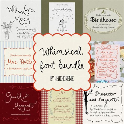 Romantic Whimsical Font Etsy Uk
