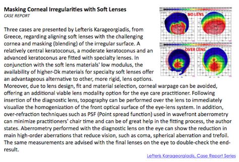 The Latest Article On Blending The Irregular Corneal Surface