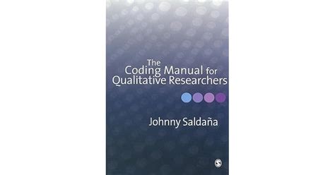 The Coding Manual For Qualitative Researchers By Johnny Saldana