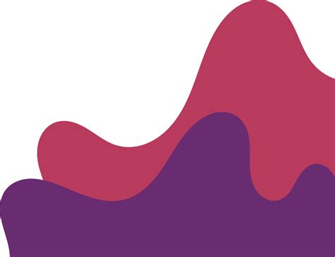 Maroon Purple Wavy Corner Fluid Corner Illustration 26795917 Png