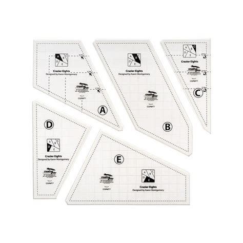 Creative Grids Crazier Eights Template Set Creative Grids Cgrmt7 Fat Quarter Shop